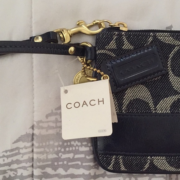 Coach | Bags | Coach Stripe Wristlet Wallet | Poshmark